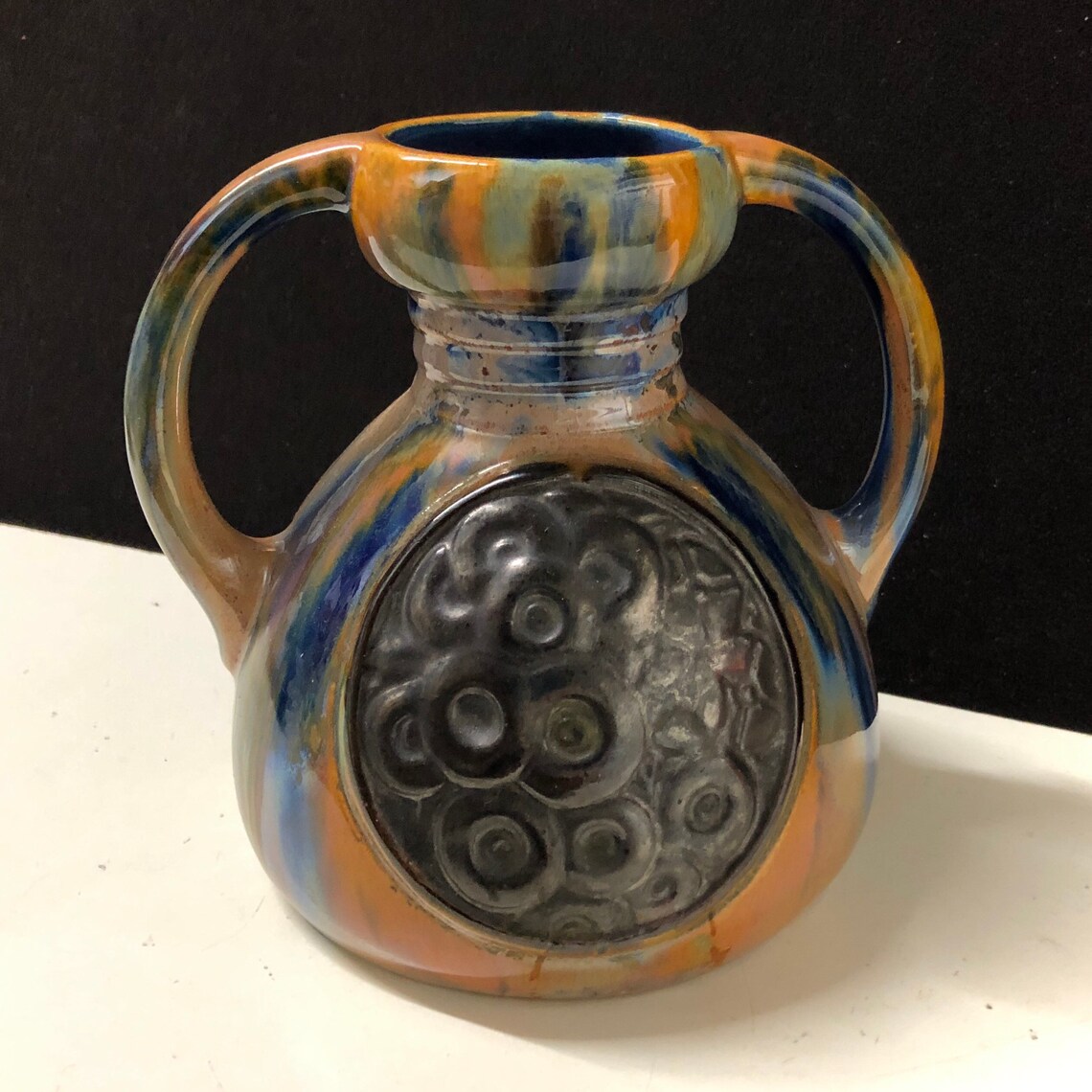 Ditmar Urbach Alienware Drip Glaze Vase Czech Art Deco Pottery | Etsy