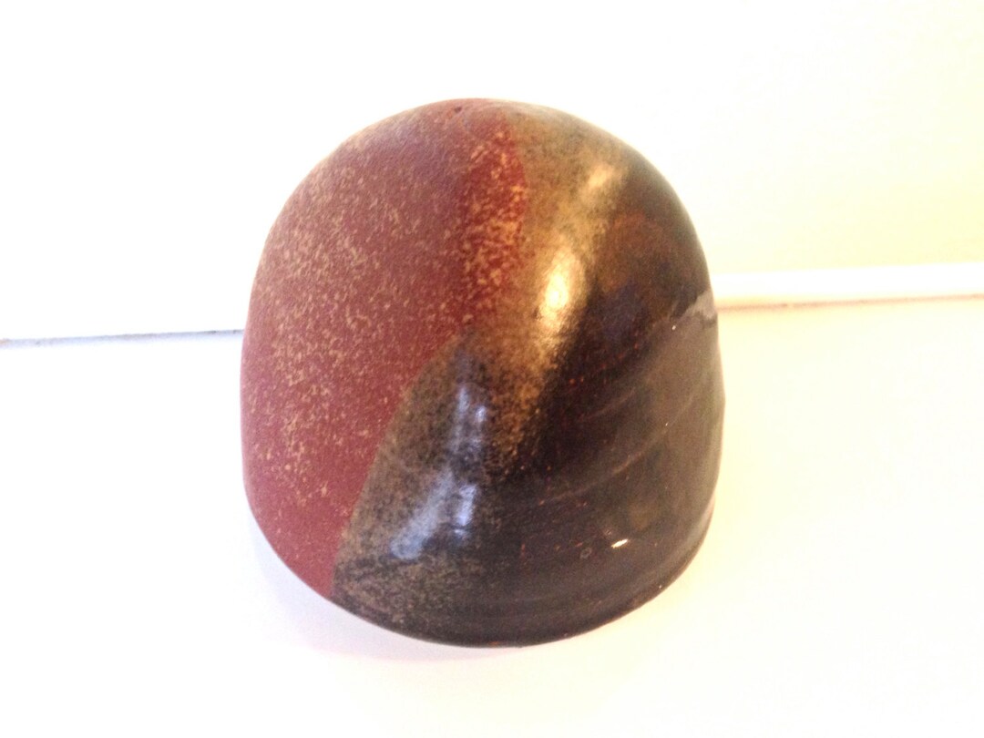 Studio Pottery Abstract "rock" Paperweight Signed - Etsy