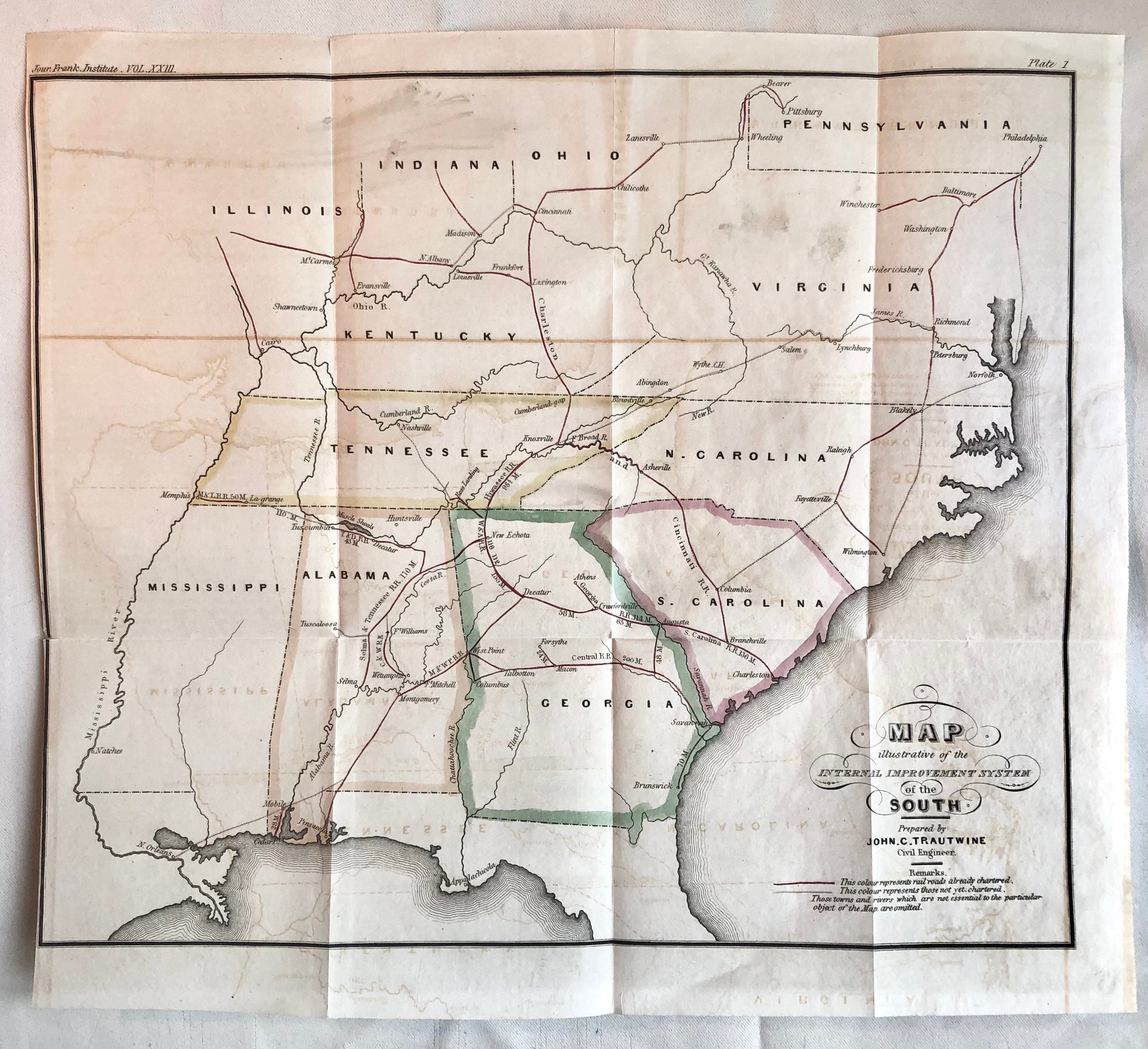 Civil War Railroads Map