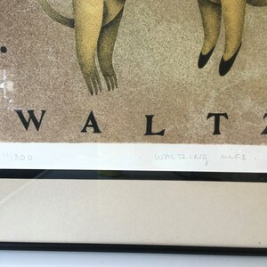Carol Jablonsky Lithograph "waltzing Mice" 11/300 24" Framed - Etsy