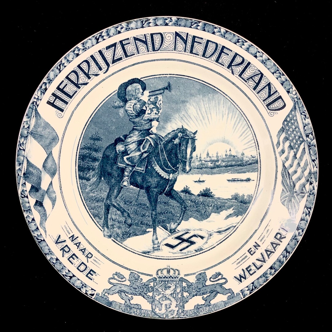 Vintage Herrijzend Nederland Dutch Plate Societe Ceramique Maastricht ...