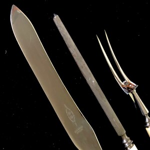 Vintage Arthur Price Carving Set Firth Brearley Stainless Steel Made in ...