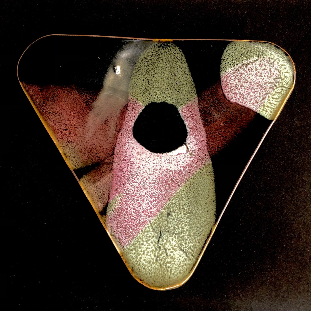 Bedford Studio Pottery Triangular Centerpiece Platter 13 - Etsy