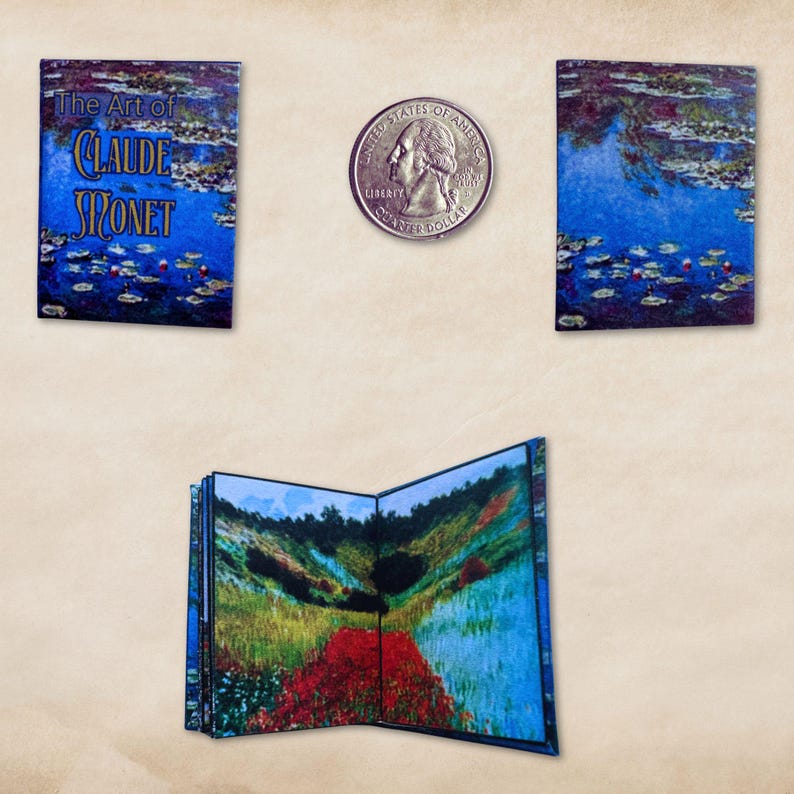 Printable Claude Monet Mini Book With Pages | Fun Quick DIY | Art ...