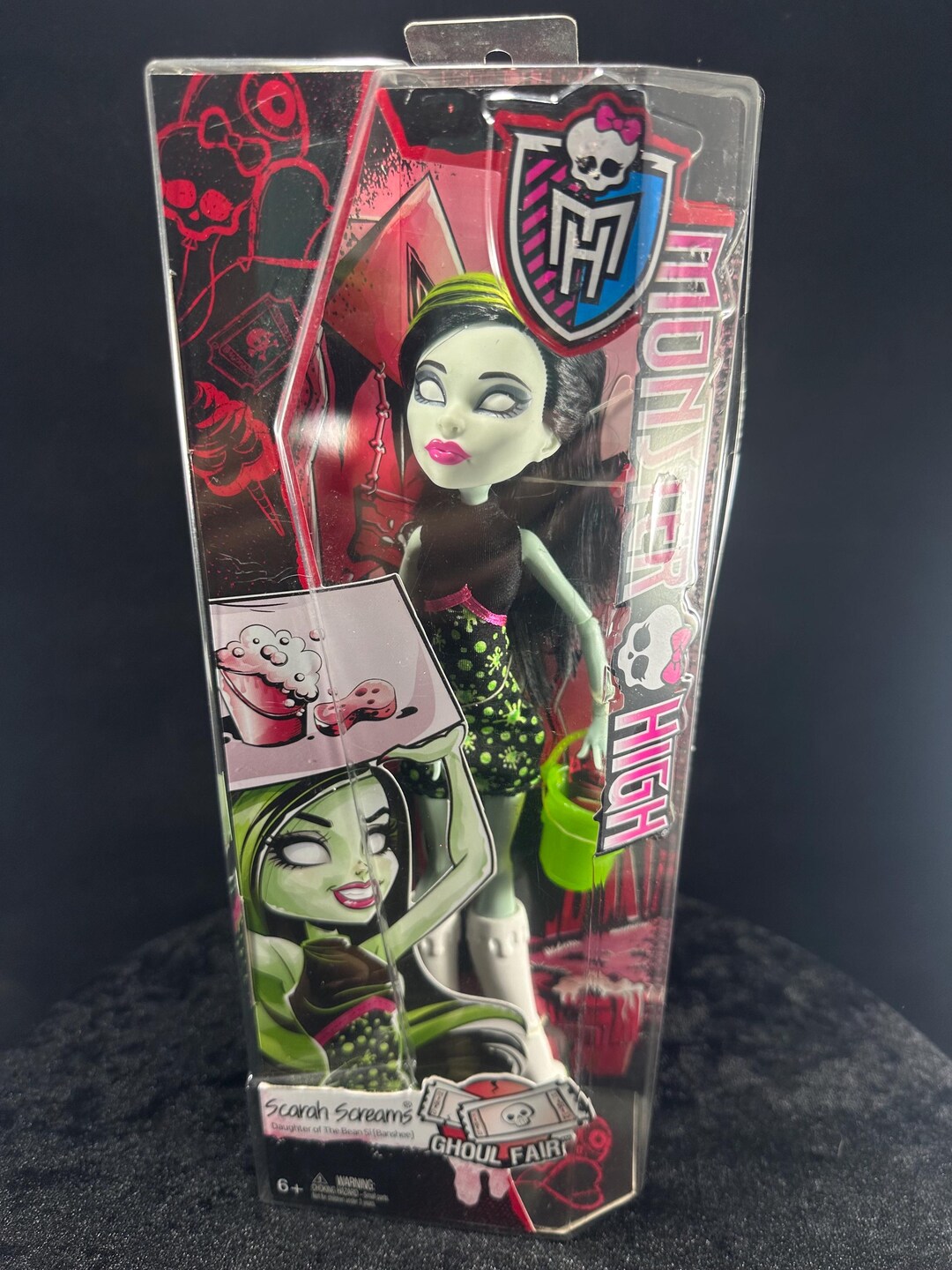 NIB Monster High Scarah Screams Doll Ghoul Fair, Scarnival | G1 Vintage ...