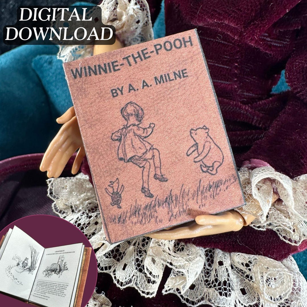 Printable Winnie the Pooh Miniature Book With Pages DIY Project | Fun ...
