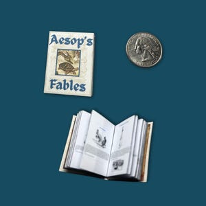 Printable Aesop's Fables Miniature Book With Pages, DIY Project | Fun ...