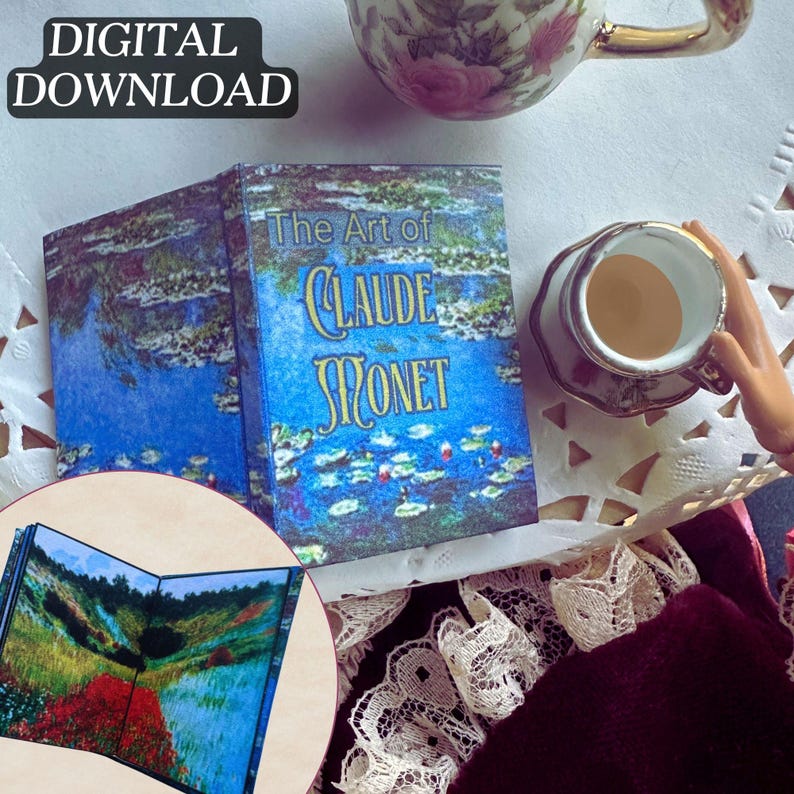 Printable Claude Monet Mini Book With Pages | Fun Quick DIY | Art ...