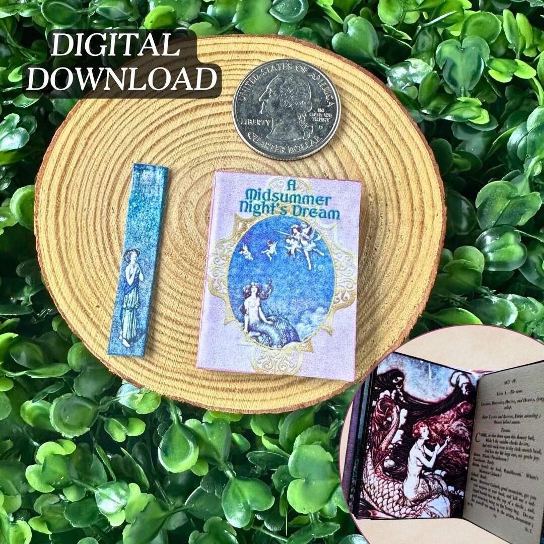 Printable A Midsummer Night's Dream Miniature Book With Pages | DIY ...