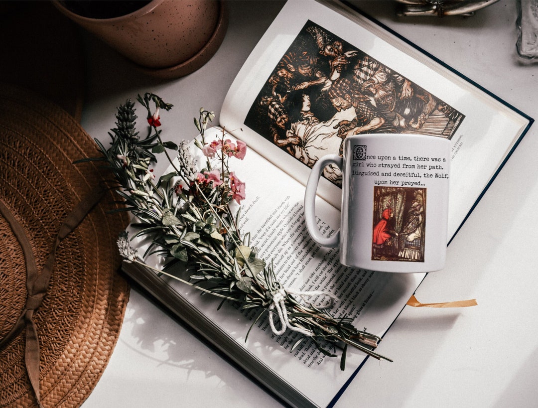 Little Red Riding Hood Mug Classic Fairytale Illustration Mug ...