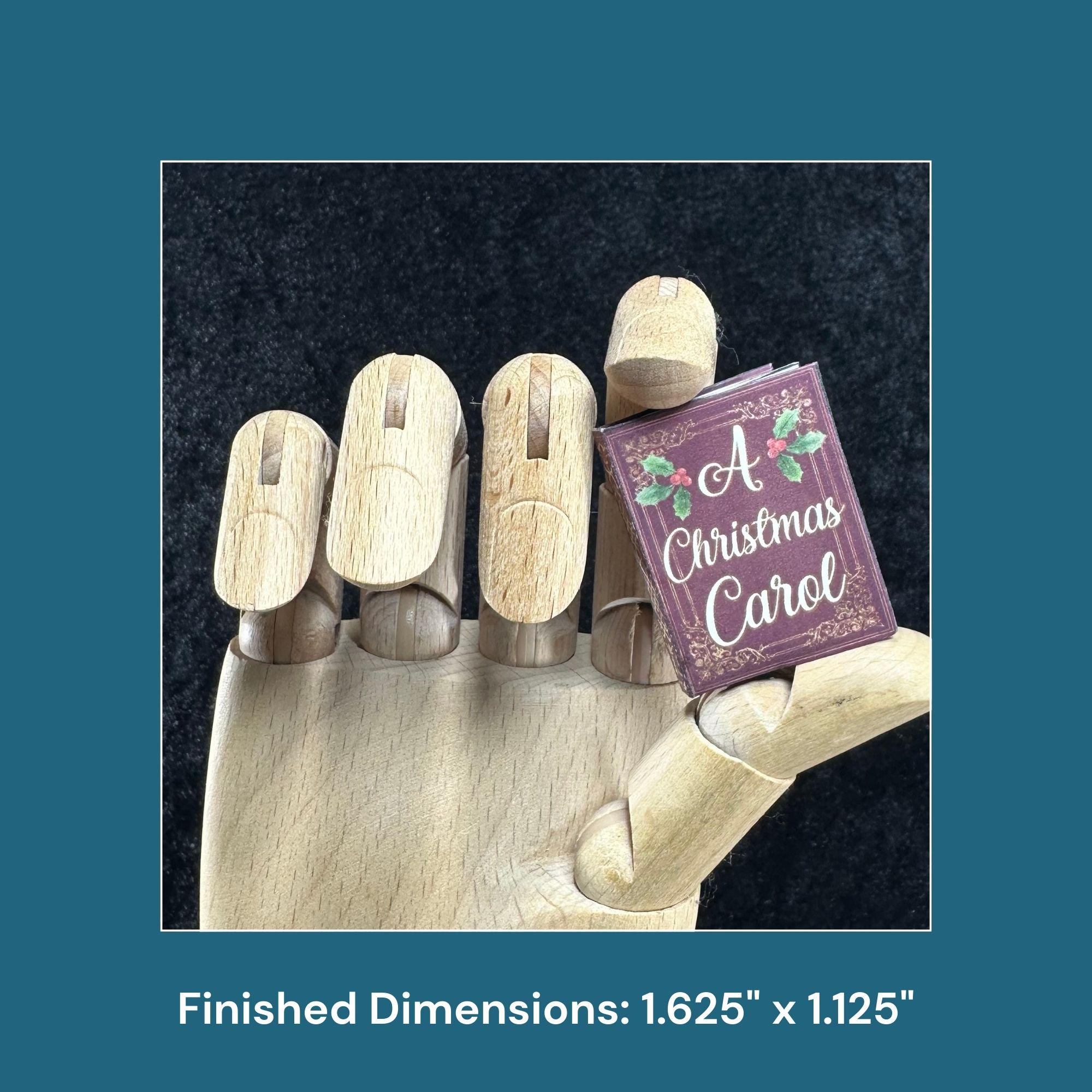 Printable A Christmas Carol Miniature Book With Pages DIY | Fun Quick ...