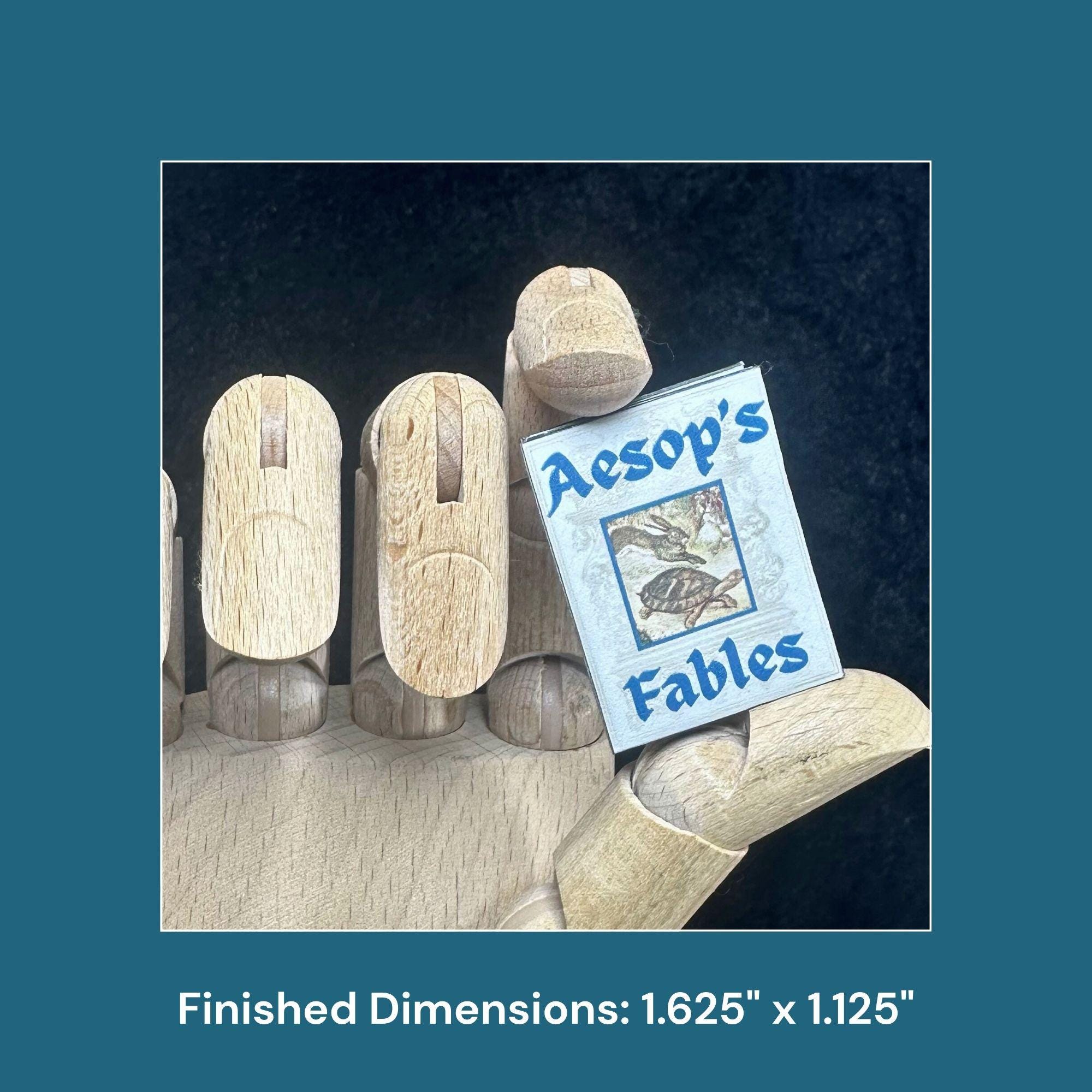 Printable Aesop's Fables Miniature Book With Pages, DIY Project | Fun ...