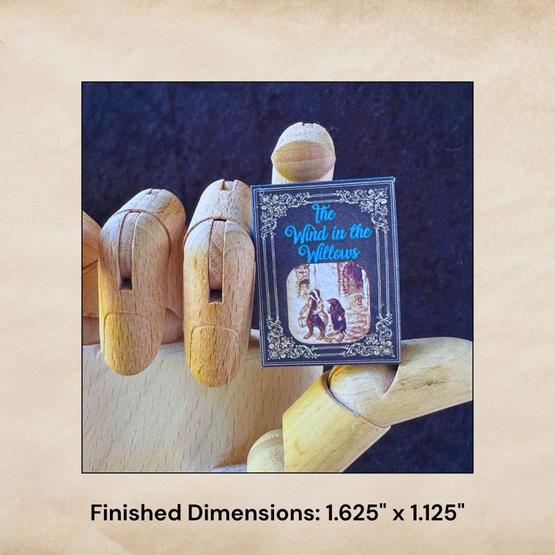 Printable the Wind in the Willows Miniature Book With Pages | DIY Fun ...