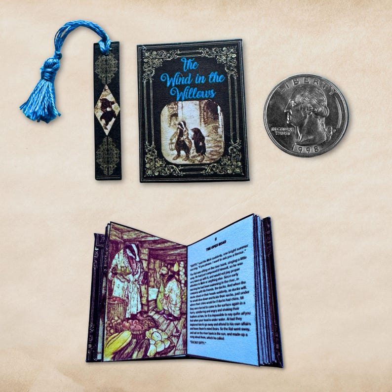 Printable the Wind in the Willows Miniature Book With Pages | DIY Fun ...