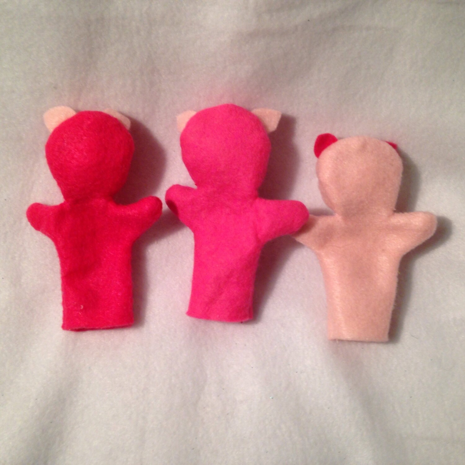 Big Bad Wolf and the Three Little Pigs Puppets - Etsy