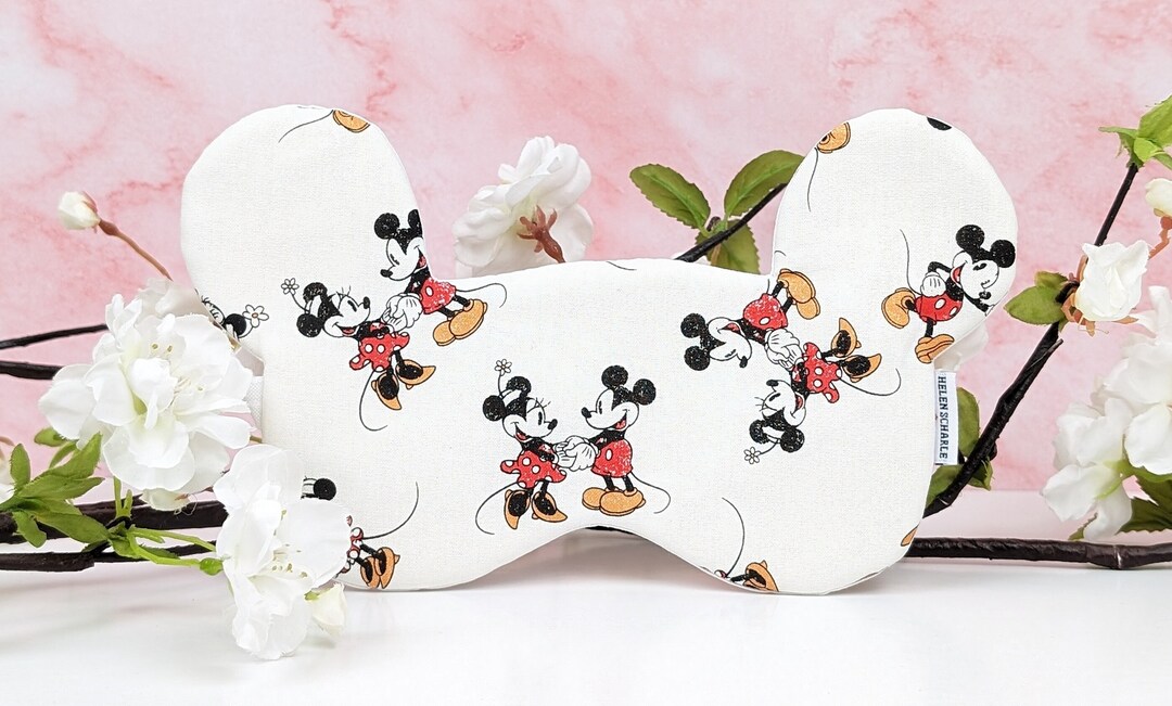 Disney Minnie Mickey Dancing Sleep Mask Soft Cotton Face Cover for Kids ...