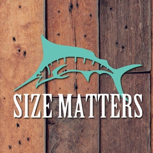 Size Matters Decal | Yeti Decal | Yeti Sticker | Tumbler Decal | Car ...