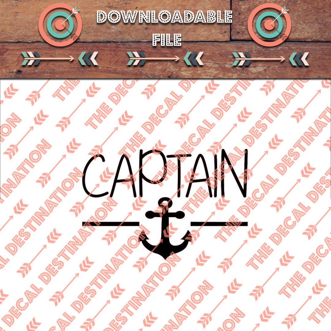 Captain | SVG File | JPEG File | PNG File | Silhouette File ...
