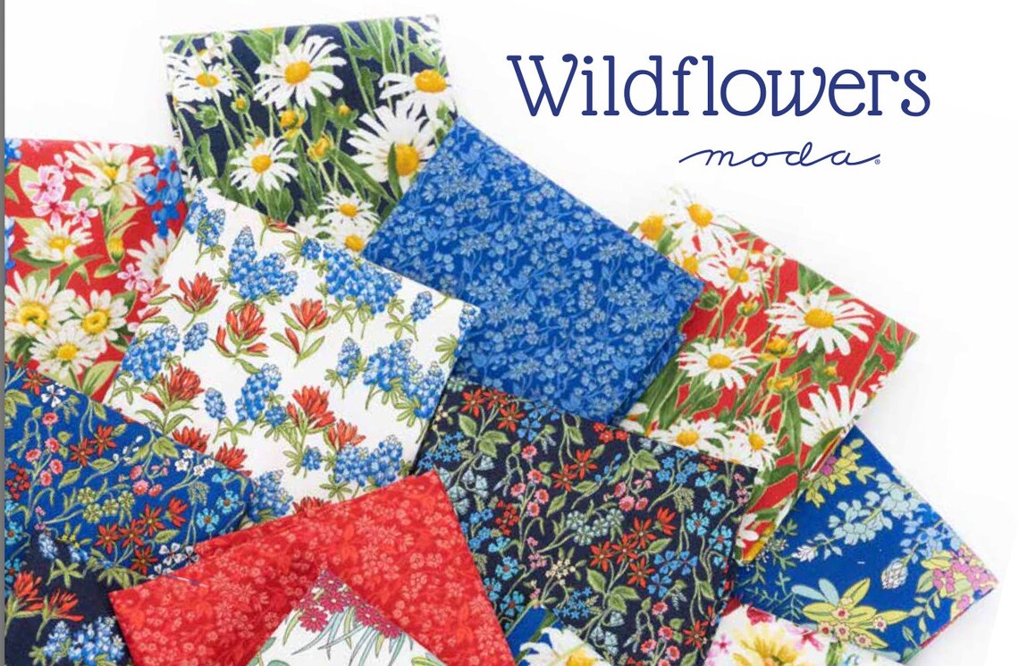 Wildflowers Cloud by Moda Fabrics | Etsy