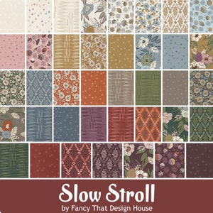 Slow Stroll Mini Charm Pack by Fancy That Design House for Moda Fabrics ...