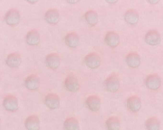 60 Inch Wide Kozy Cuddle Solids Baby Pink Dimple Dot by Shannon Fabrics ...
