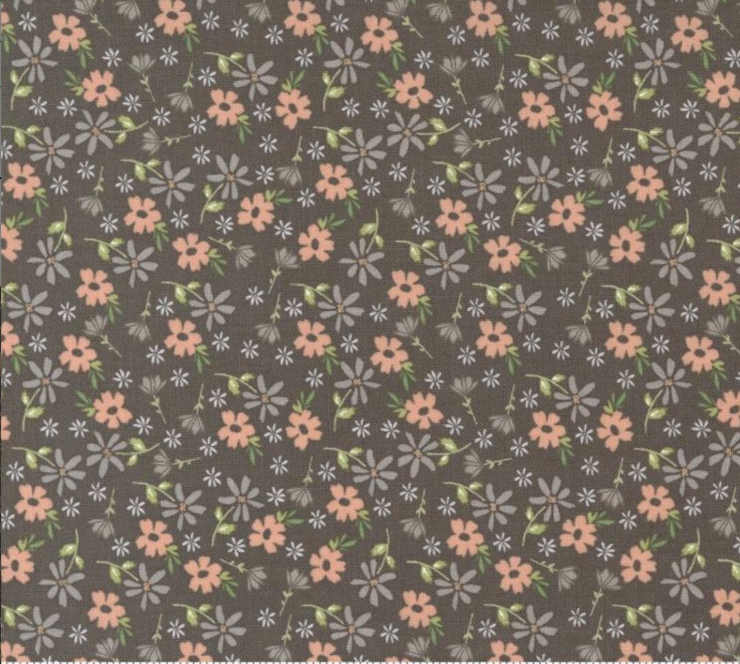 Emma Blossom Charcoal by Sherri & Chelsi for Moda Fabrics - Etsy