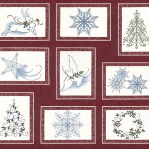 Winter Flurries Panel in Berry by Holly Taylor for Moda Fabrics - Etsy