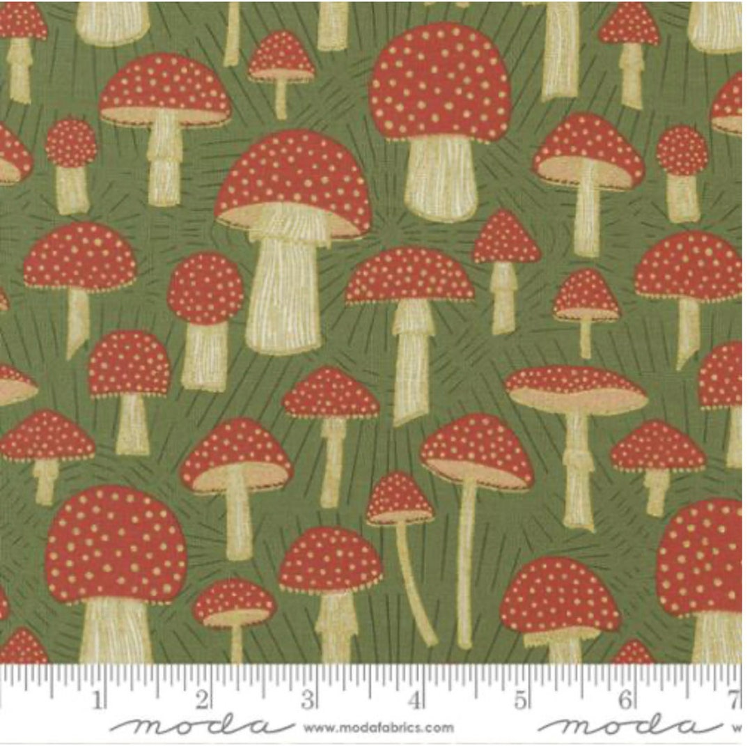 Meadowmere Toadstool Magic Metallic by Gingiber for Moda - Etsy