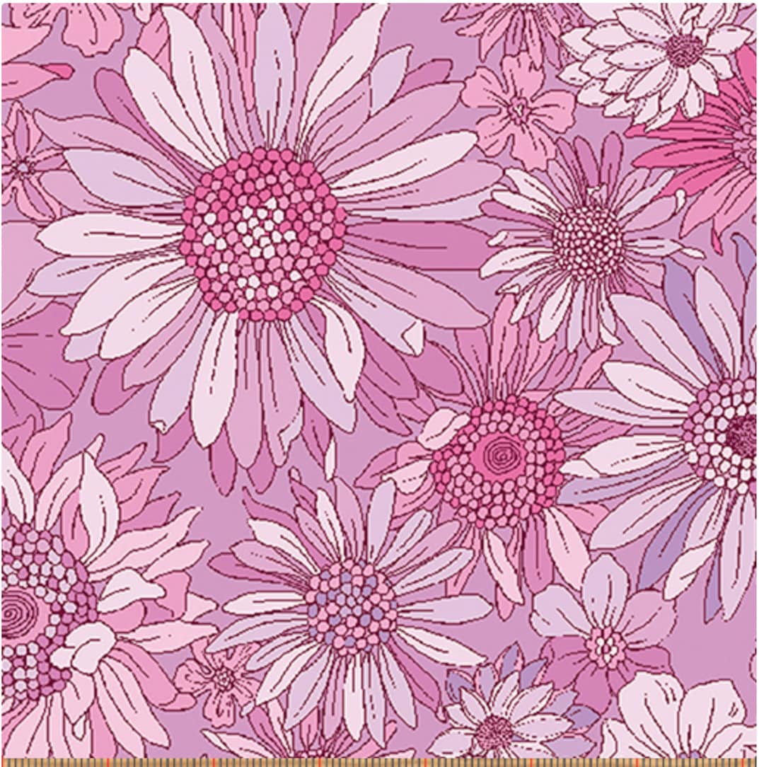 108" Wide Rose Fabric: Sleepovers Collection by Pat Sloan - Etsy