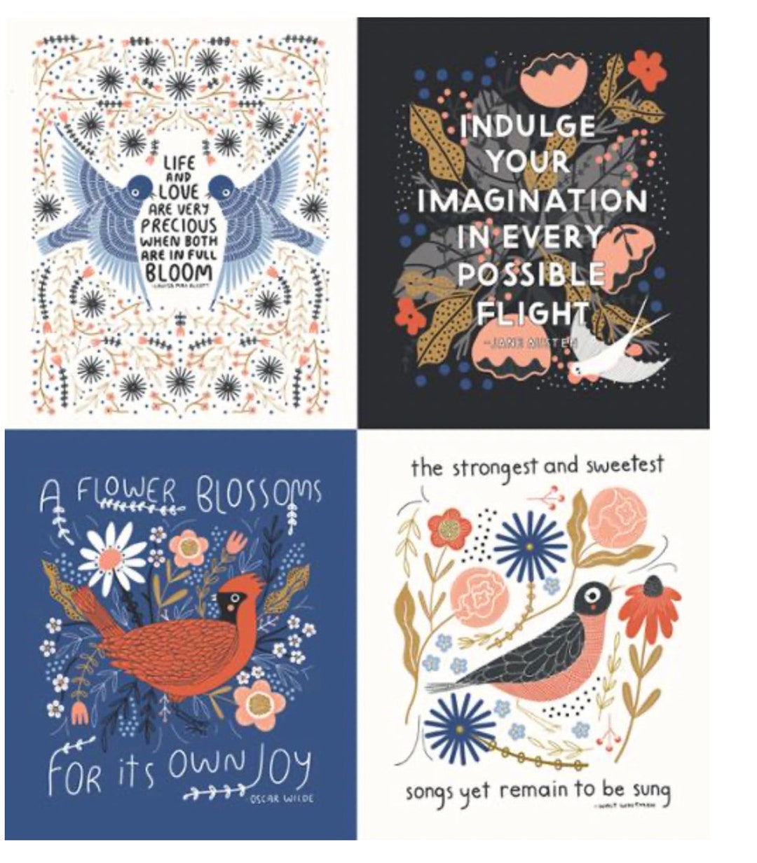 Birdsong Quilt Panel by Gingiber for Ruby Star Society - Etsy