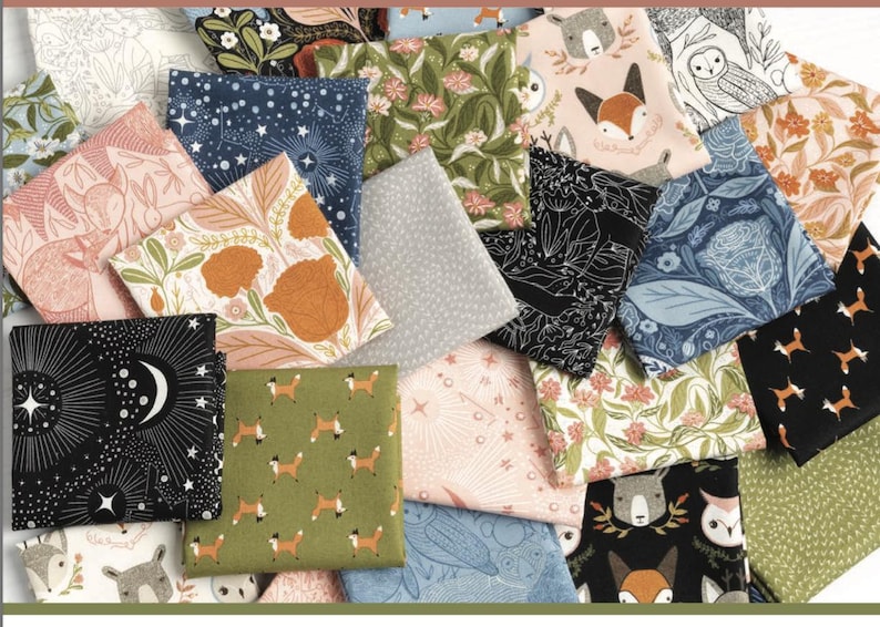 Woodland Wonder Fat Quarter Bundle Bundle by Gingiber for Moda Fabrics ...
