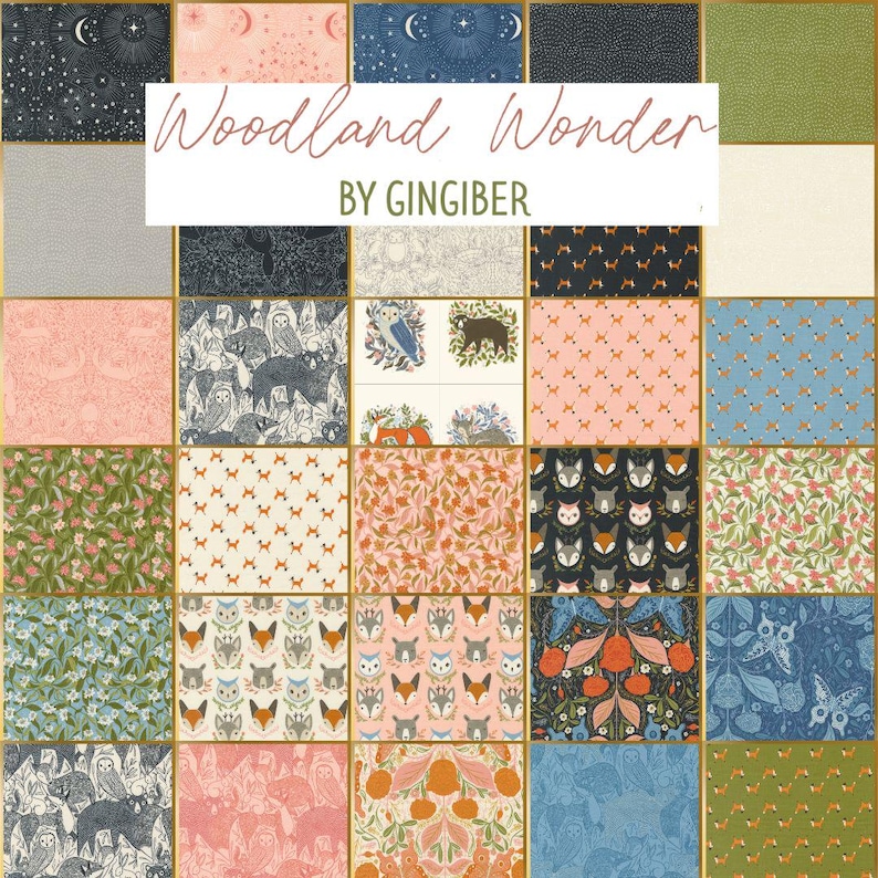 Woodland Wonder Fat Quarter Bundle Bundle by Gingiber for Moda Fabrics ...