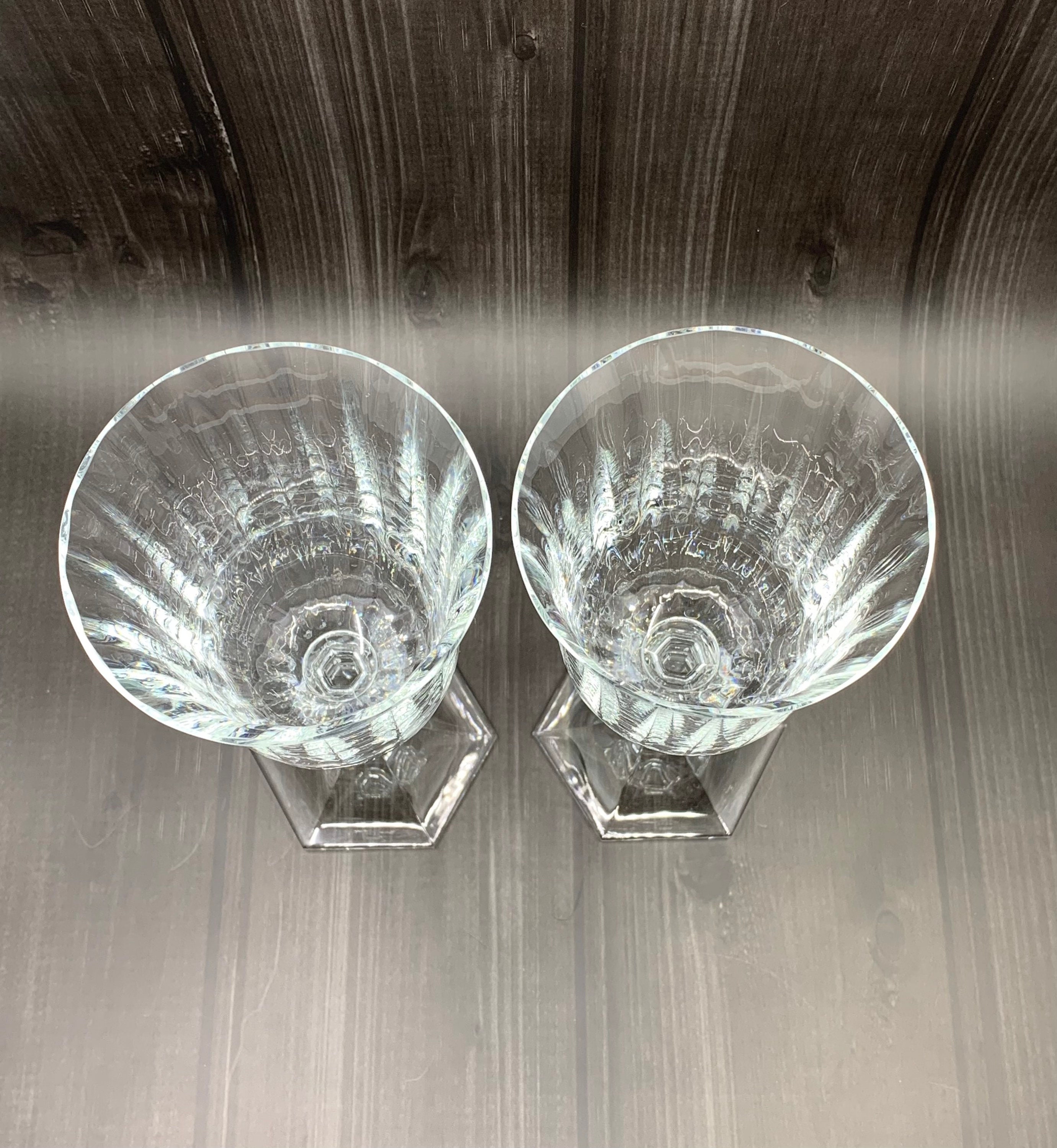 Vintage Riedel Crystal Water Glasses, Riedel Crystal, Pair of Crystal ...