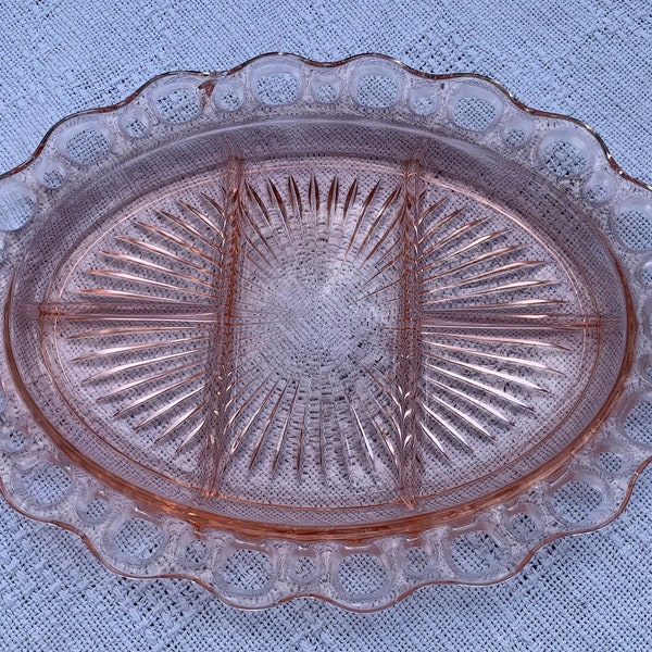 Pink Open Lace Depression Glass - Etsy