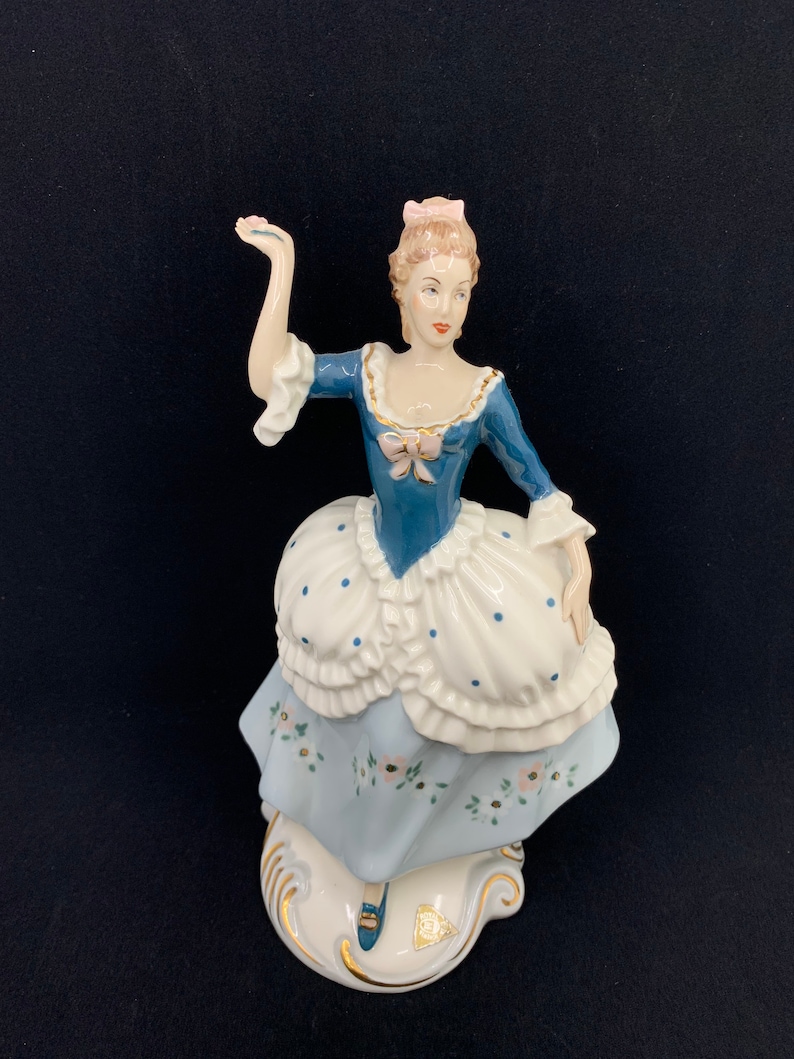 Royal Dux Bohemia Dancing Lady Figurine, Royal Dux Dancer, 1940s, Vintage Bohemian Dancing ...