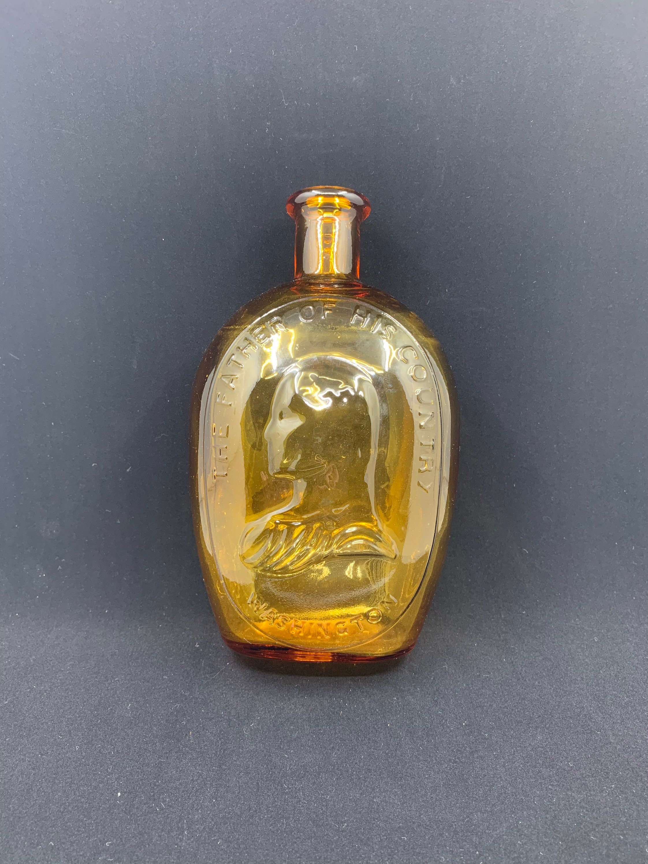 Vintage Amber Colored Wheaton Glass Decanter, George Washington ...