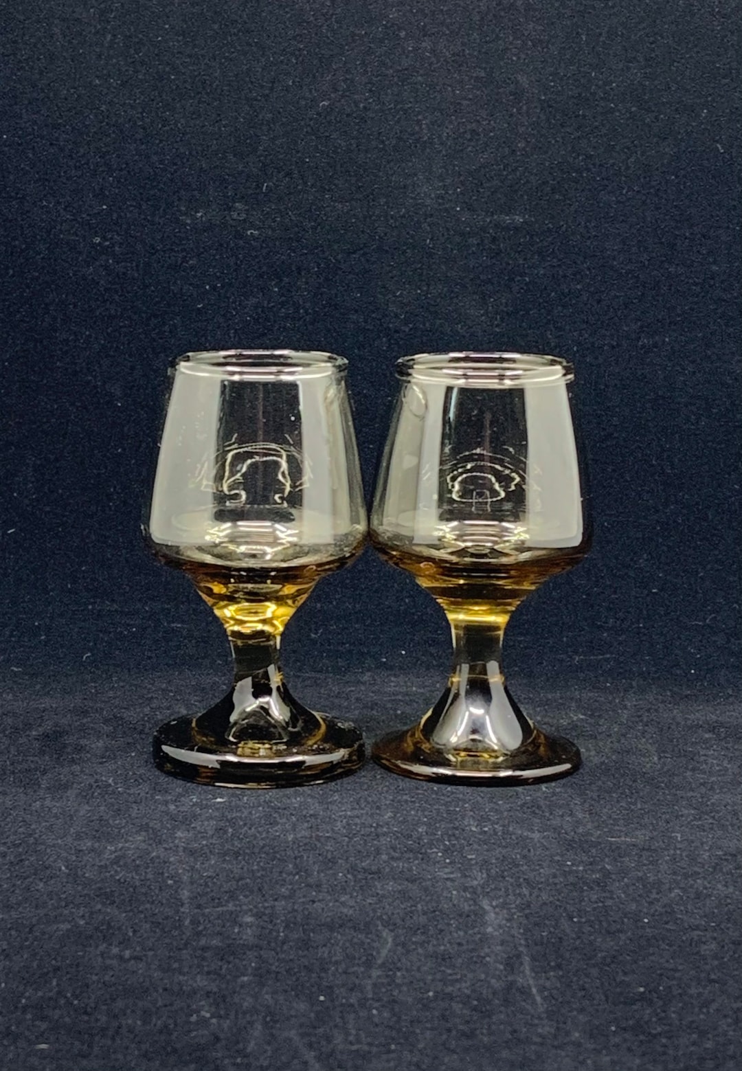 Vintage Smoke Colored Cordial Glasses, Vintage Barware, Cocktail ...