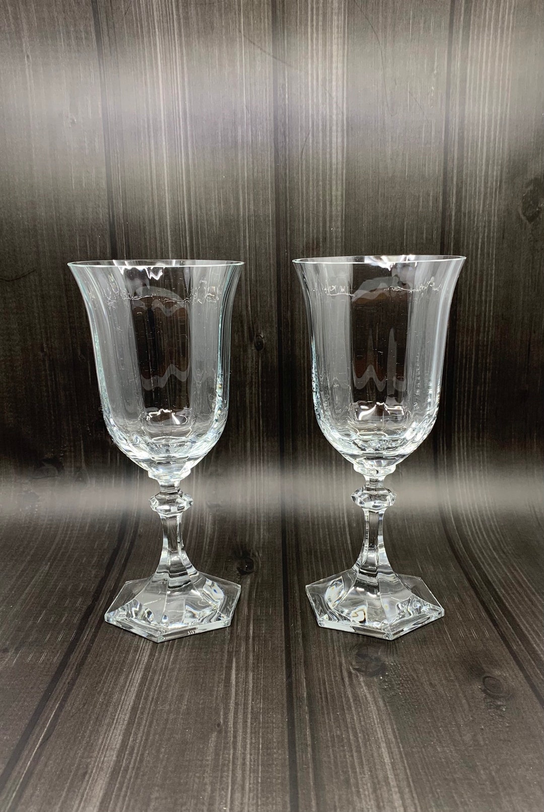 Vintage Riedel Crystal Water Glasses, Riedel Crystal, Pair of Crystal ...
