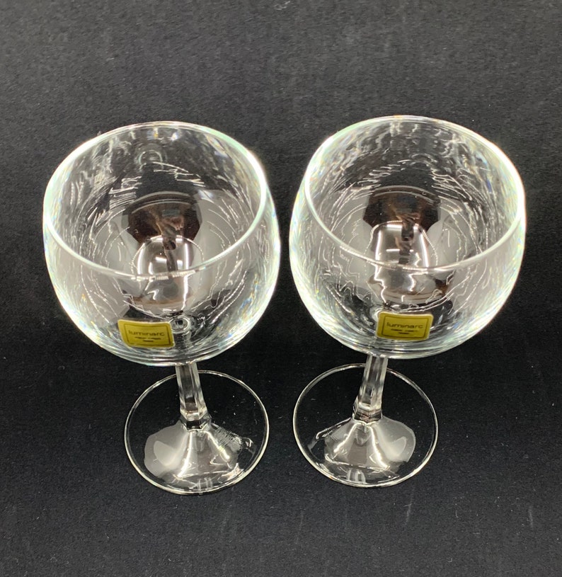 Vintage Crystal Luminarc Wine Glasses, Made in France, 7 Oz Wine ...