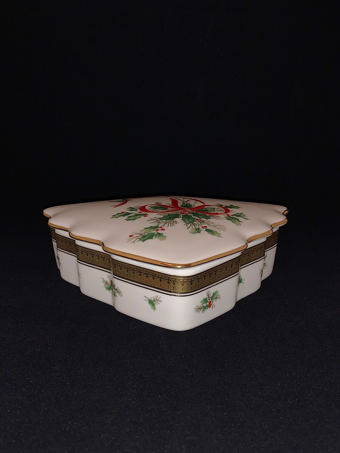 Mikasa Christmas Tree Covered Dish Covered Candy Dish - Etsy.de