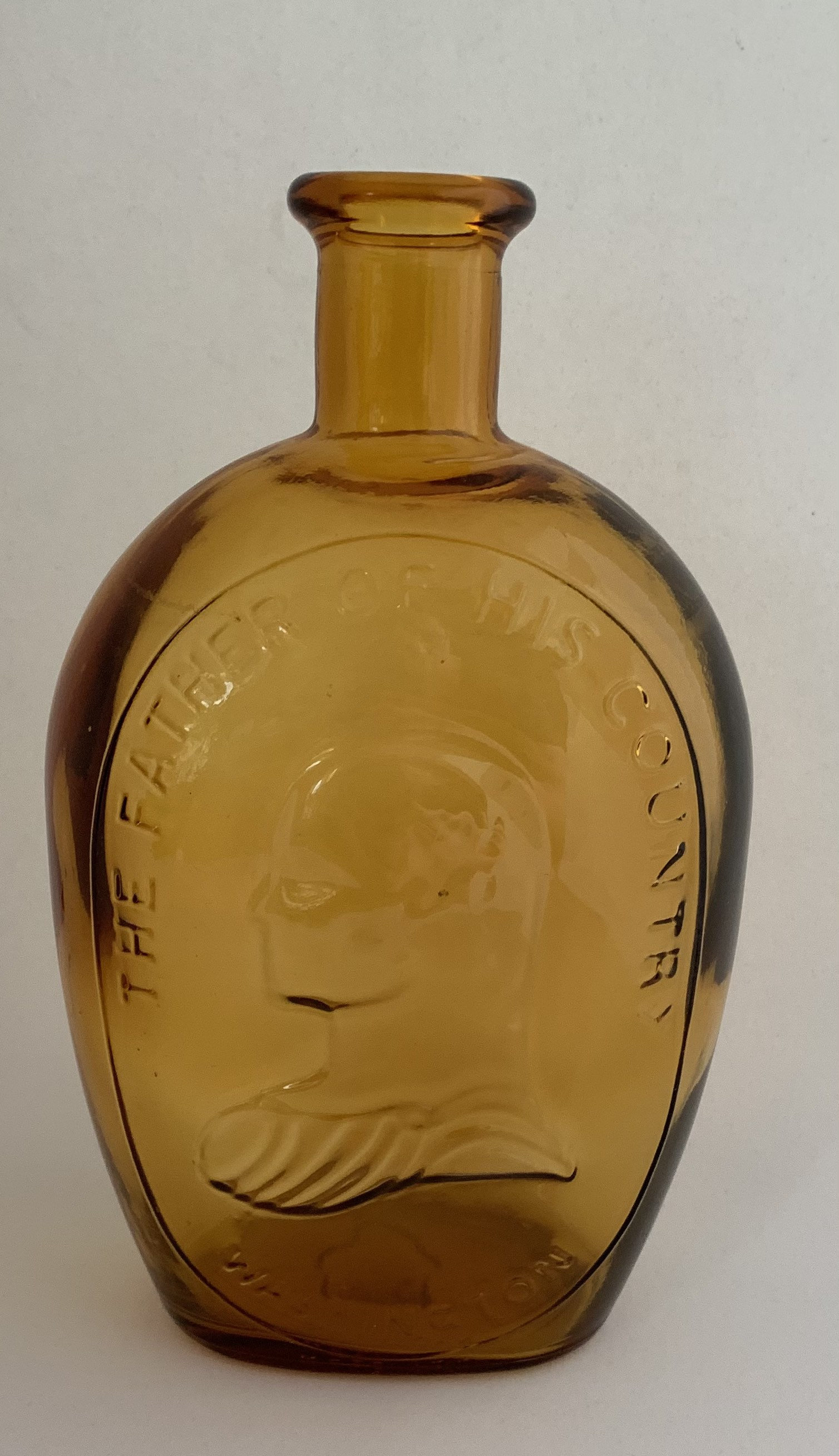 Vintage Amber Colored Wheaton Glass Decanter, George Washington ...
