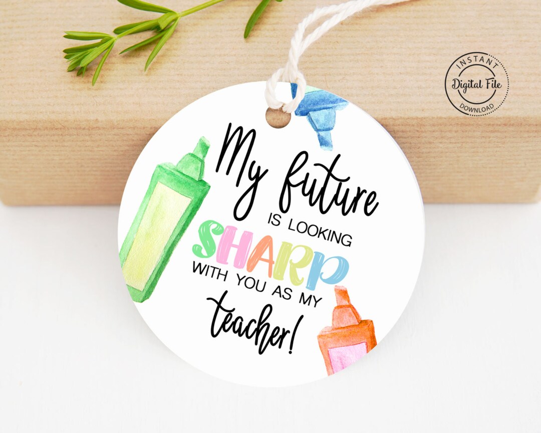 Teacher Appreciation Gift Tag, End of School Year Tag, Teacher Thank ...
