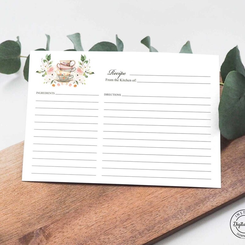 High Tea Card - Etsy
