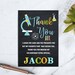 Science Party Printable, Science Birthday Thank You Card, Science ...