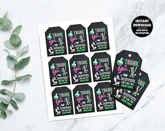 Scientist Name Tags Science Party Tags Digital Instant - Etsy