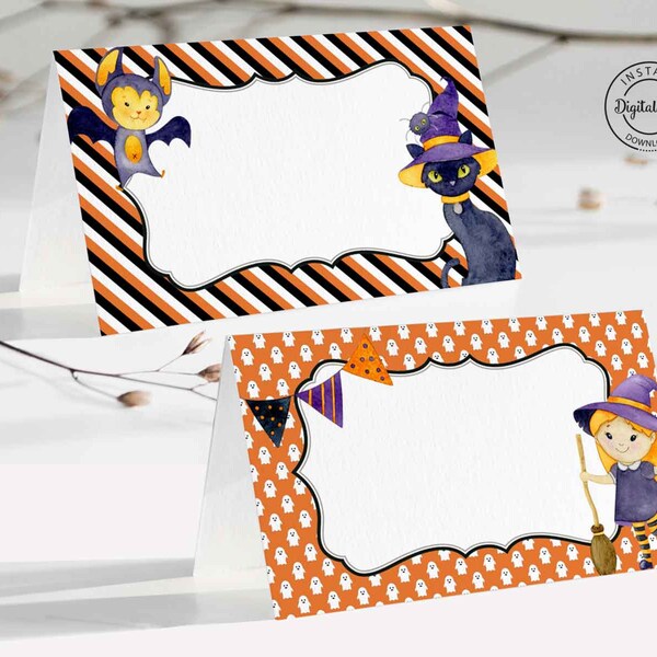 Halloween Place Card - Etsy