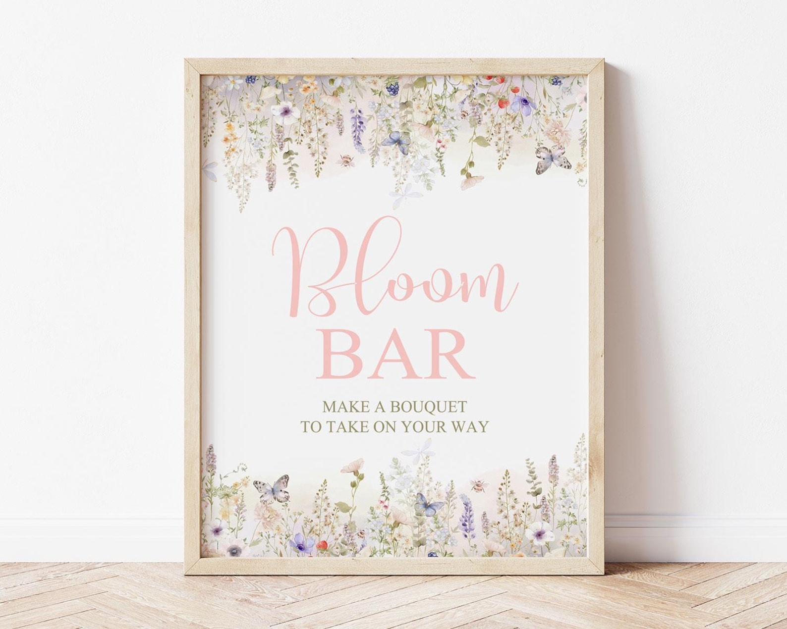 Bloom Bar Sign, Flower Bar, Flower Arranging Party Sign, Baby Shower ...