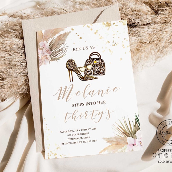 High Heel Invitation - Etsy