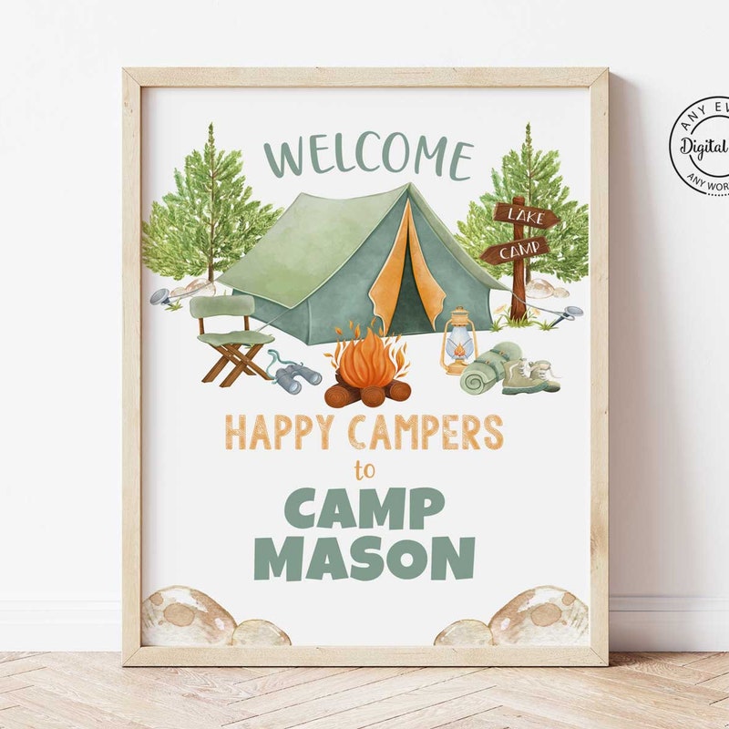 Welcome Camper Sign - Etsy