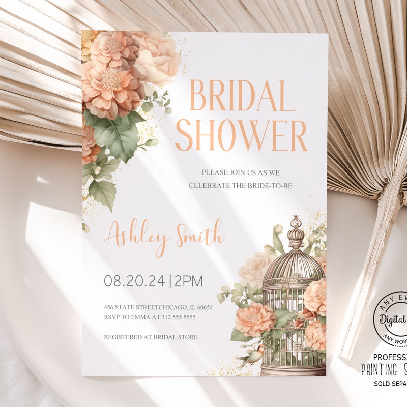 Bird Cage Invitation - Etsy
